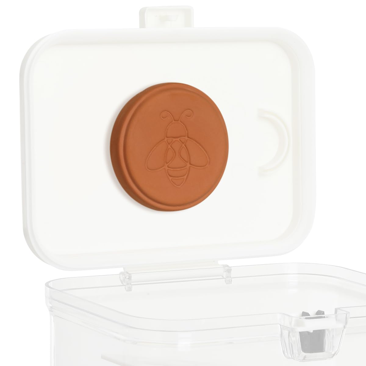 Aieve Brown Sugar Keeper Disc,2 Pack Brown Sugar Saver with Magnetic Attachment to Container Lid (Keep Brown Sugar Soft without Direct Contact)