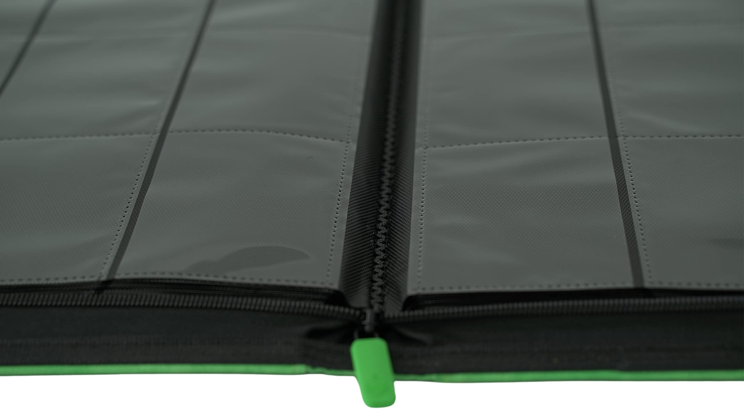Card Guardian - 9 Pocket Premium+ Binder with Zipper for 504 Cards - Side Loading Pockets for Trading Card Games TCG (Green)