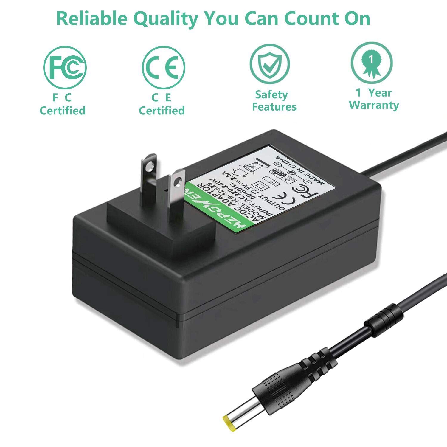 New AC Adapter for Elmo TT-12 TT-12ID TT12 TT12ID TT-02 9419 TT-02s Projector Interactive Document Camera #1331 P/N : Elmo 5ZA0000104C Power Supply Cord Cable PS Wall Home Battery Charger 12V