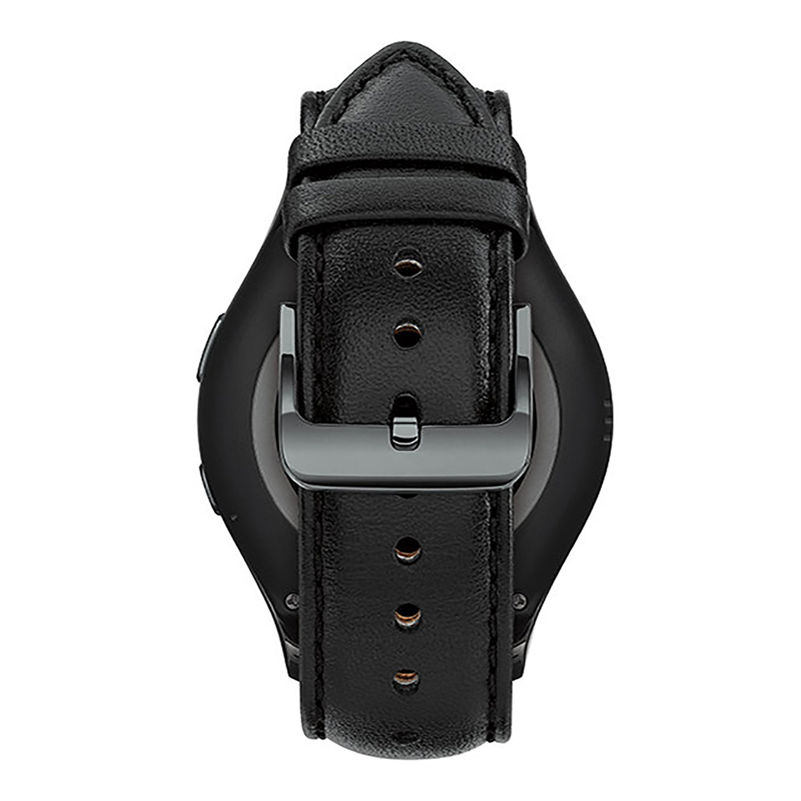 Samsung Gear S2 SM-R735T Stainless Steel Leather Phone Black Smartwatch for T-Mobile (Renewed)