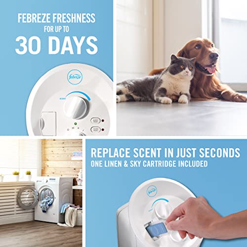 Febreze HEPA-Type Tower, Medium to Large Room Air Purifier, 25" x 10.2" x 8", White