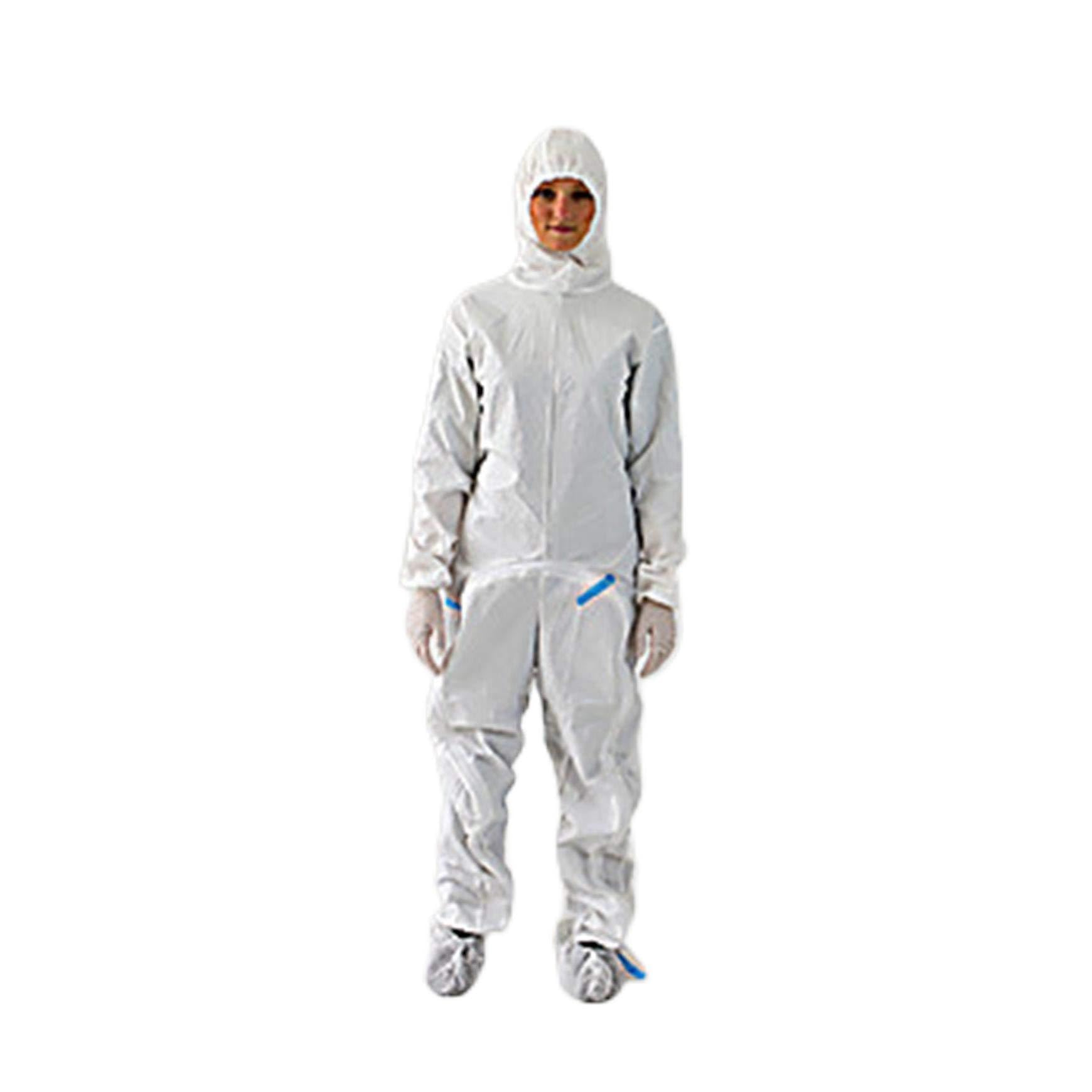Ansell S-BDSH-6XL BioClean Drop-Down Garment with Hood, Anti-Static, White, Sterile, 6XL (Pack of 20)