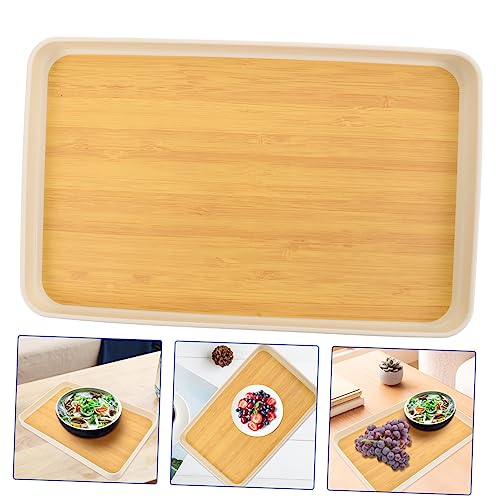 BESTOYARD 2pcs Dessert Plate Desktop Accessories Vanity Trays Garnish Tray Decorative Serving Trays Breakfast in Bed Tray Candle Plates pp Gathering Fruit Plate Household Coffee Tray Make up
