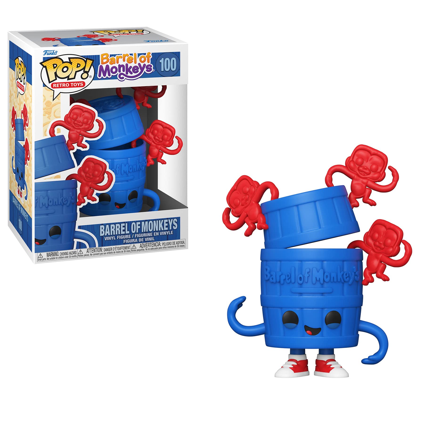 Funko POP! Games Bundle Collectors Set - Barrel of Monkey's, Play-Doh, Lite-Brite, Polly Pocket, and Trouble