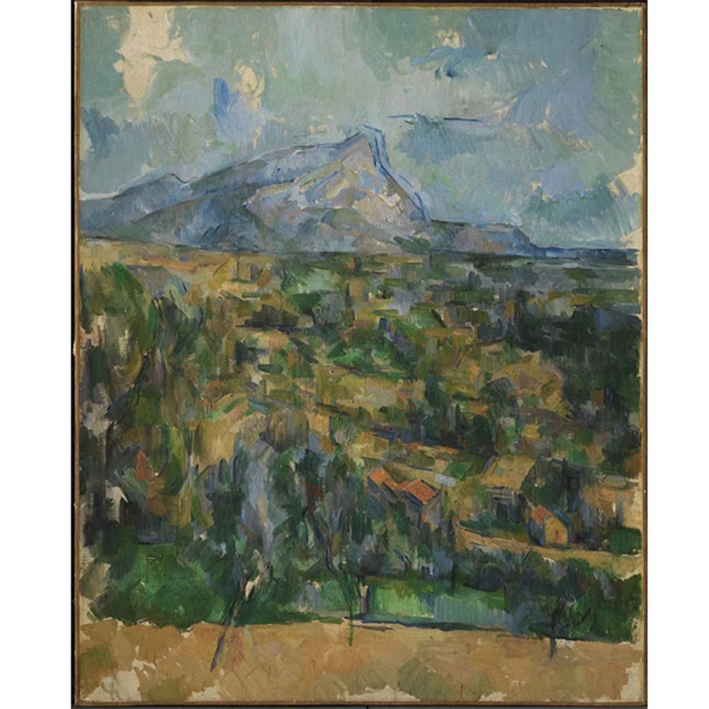 ABEUTY DIY Paint by Numbers for Adults Beginner (Frameless Canvas, Abstract Landscape Mountains Village)