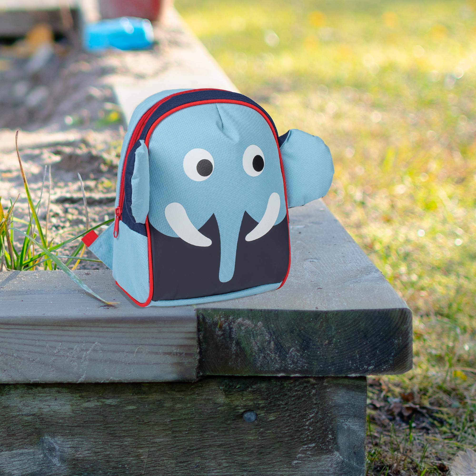 Class Collections Baby Blue Elephant Animal Water Resistant Preschool Backpack