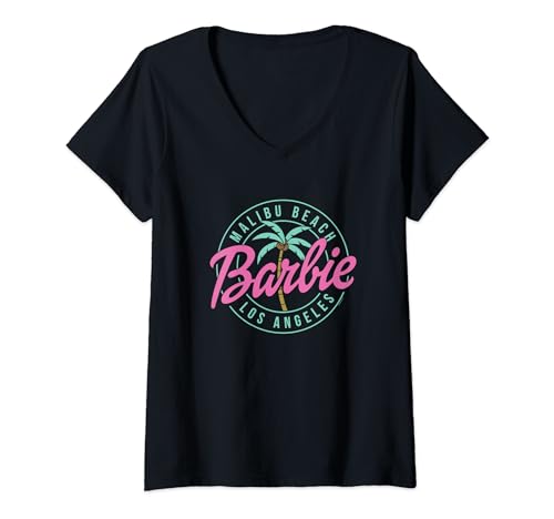 Barbie - Malibu Beach Los Angeles V-Neck T-Shirt