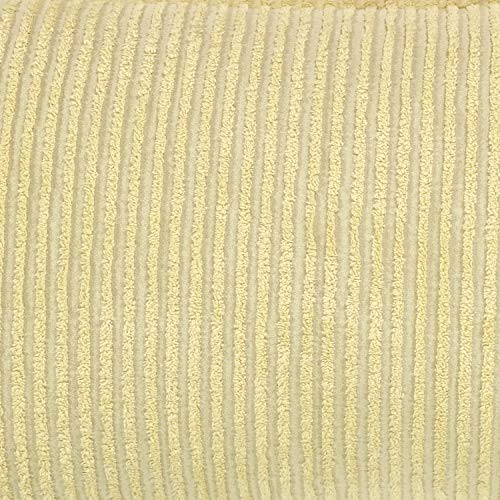 Better Trends Jullian Collection is Super Soft and Light Weight in Bold Stripes Design 100% Cotton Tufted Unique Luxurious Machine Washable Tumble Dry, Standard Sham, Yellow