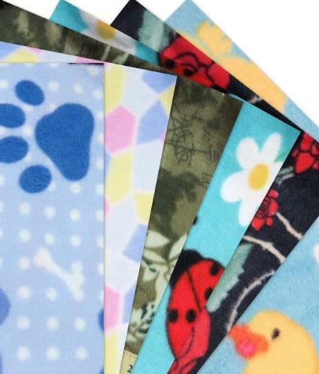 Assorted Printed Polar Fleece Fabric - 21 Prints - Sold by The Yard DIY Blankets Clothing Pajamas Accessories (Playful Ducks Blue)