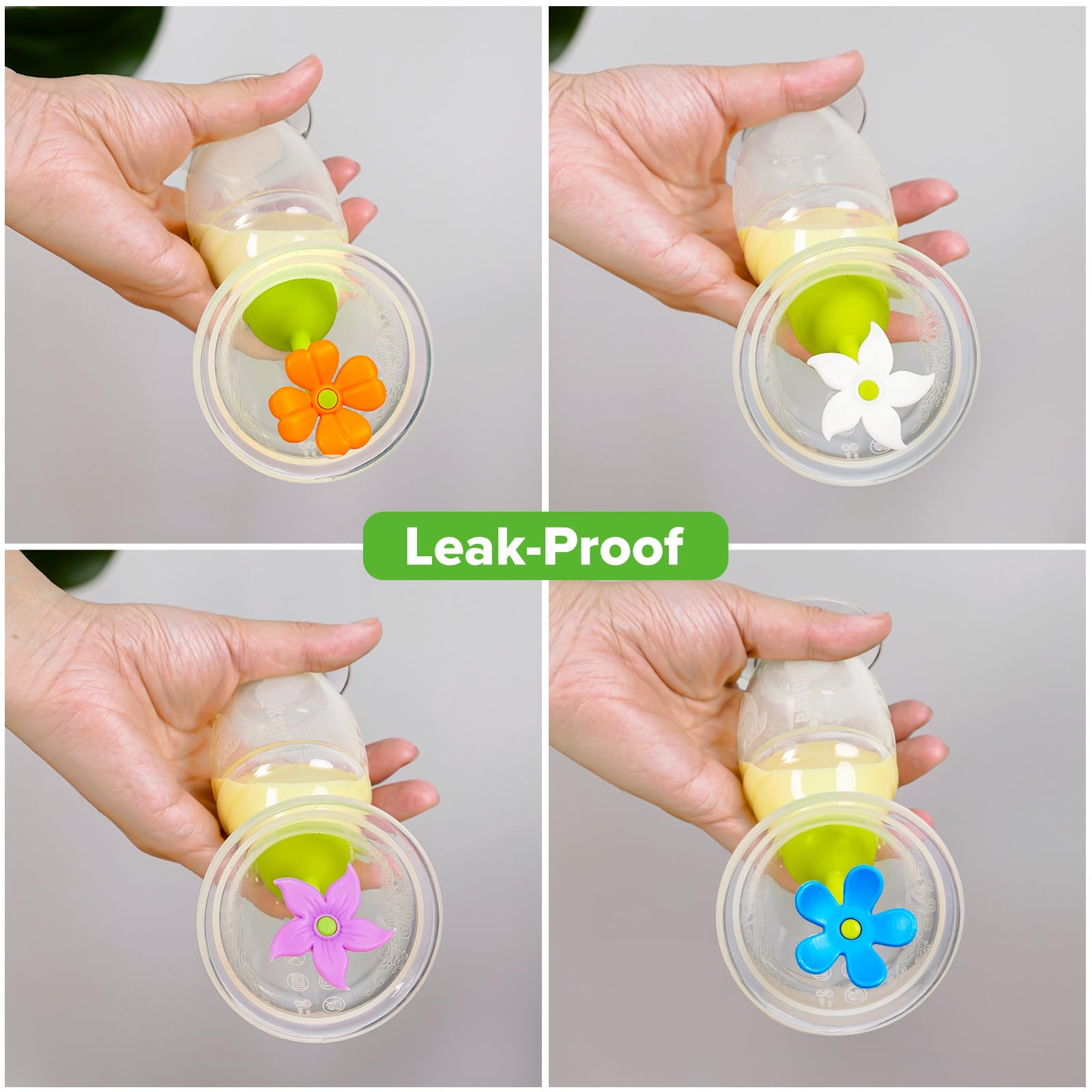 haakaa Flower Stopper Breastpump Stopper Manual Breast Pump Silicone Flower Stopper 100% Food Grade Silicone BPA PVC and Phthalate Free 1 pc, Blue
