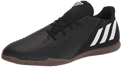 adidas Unisex Predator Edge.4 Indoor Sala Soccer Shoe, Core Black/White/Vivid Red, 11 US Men