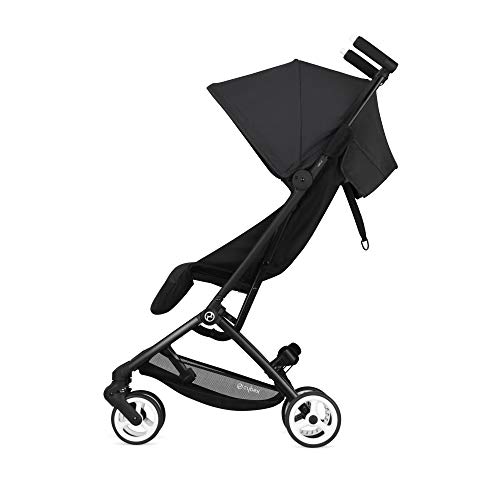 Cybex Fold Libelle Stroller UltraLightweight Small Hand Luggage Compliant Compact Stroller Fits Car Seats Sold Separately Infants 6 Months+, Deep Black