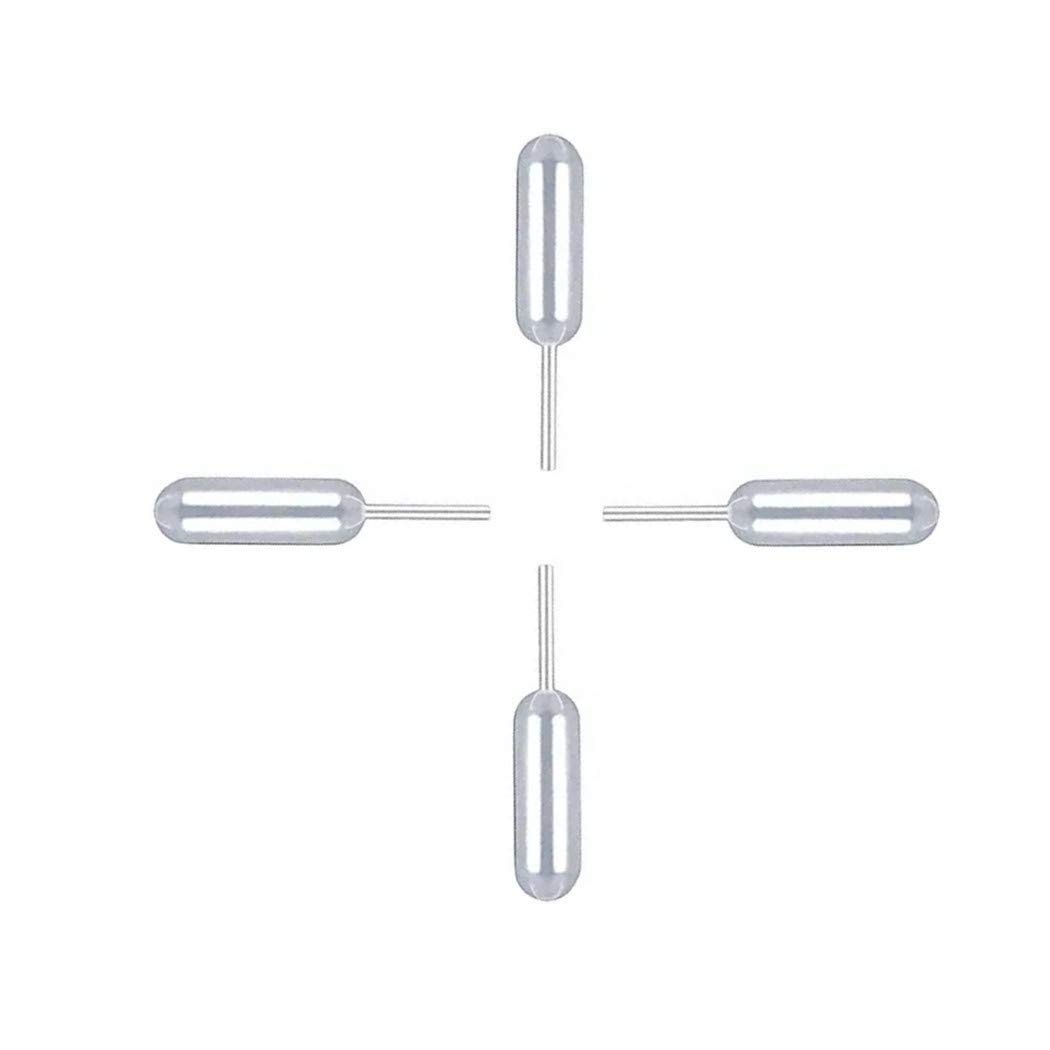 Dessert Pipettes 4ml, 100PCS Plastic Squeeze Transfer Pipettes Dropper Liquid Injector for Cupcake Strawberries (100)