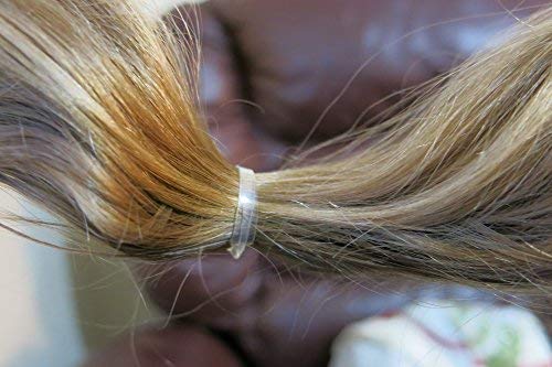 Hair Elastics - STRONG - REUSEABLE Clear Premium- 30mm, 2 Packs of 70 Total of 140 Rubbers by ElasticU