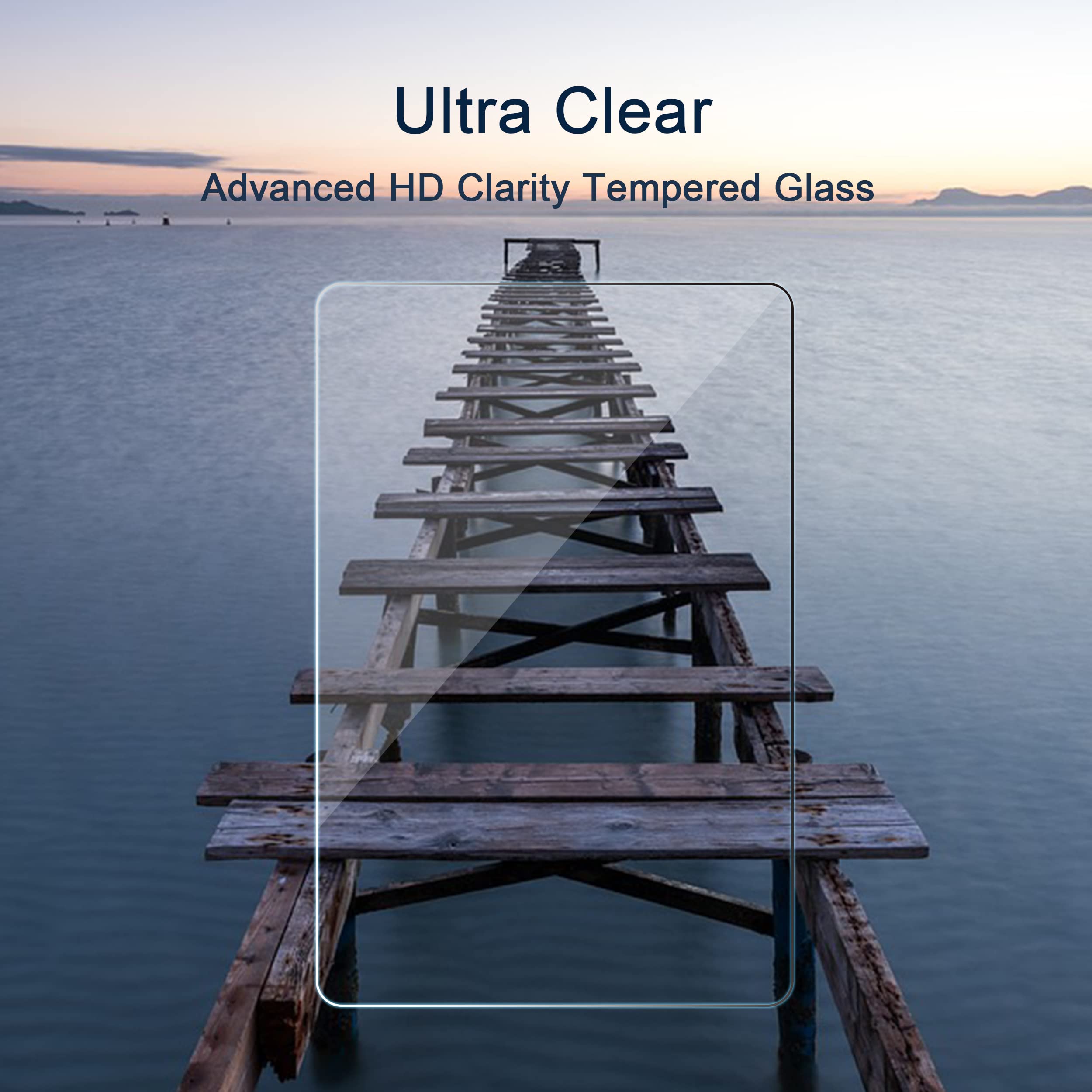 Ailun 3 Pack Screen Protector for All-new Fire 7 Tablet 7-inch(12th Gen 2022 Release), Tempered Glass 9H Hardness Ultra Clear Anti Scratch Case Friendly, Not for Fire 7 Kids Tablet