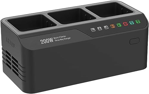 Drone Original 200W Battery Charging Hub Safe and Efficient Fast Charger Intelligent Fast Efficient 3 Port Compatible with DJI Mavic 3 Series