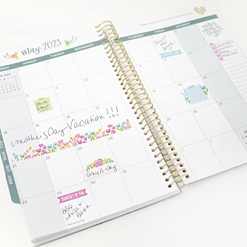 bloom daily planners Decorative Floral Planner Sticker Sheets - Variety Sticker Pack for Decorating, Planning, Scrapbooking, etc.