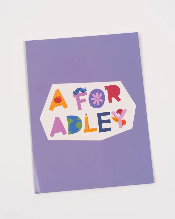 A for Adley Brand, Friend Folders 4 Pack Complete with an Additional Bonus Art Folder