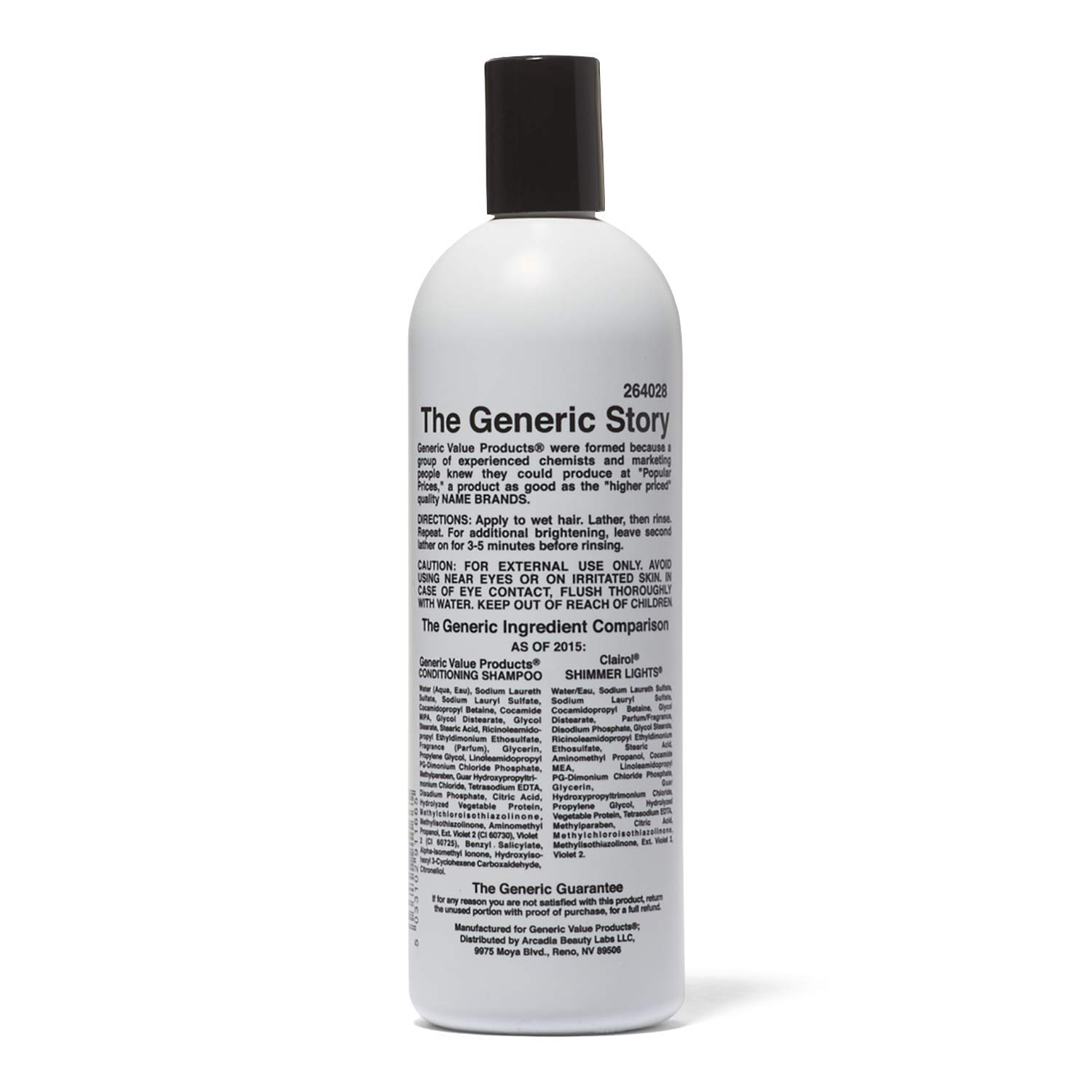 Generic Value Products Conditioning Purple Shampoo, Tones Down Brassiness, Brightens and Refreshes Faded Highlights, Removes Yellow Tones, 16 Oz