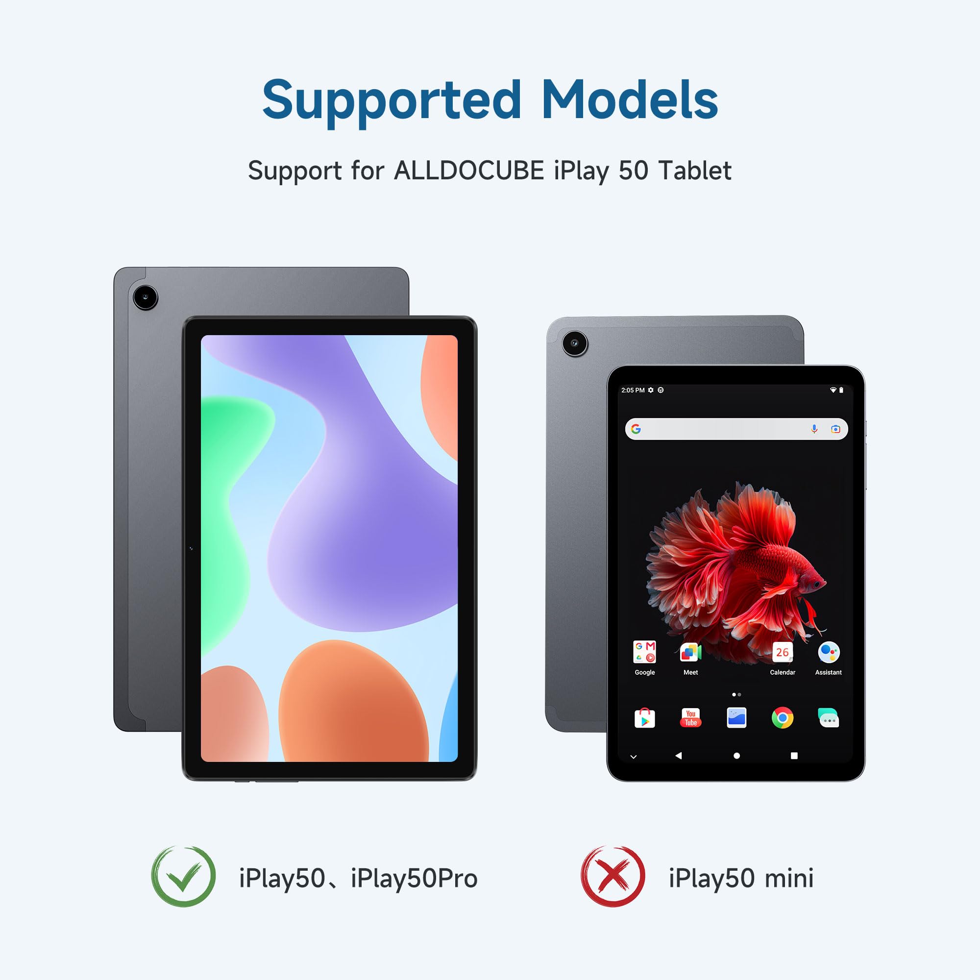 ALLDOCUBE iPlay50 Android Tablet, Tablet Case+Tempered Film