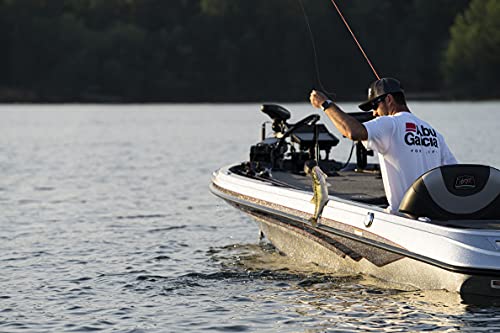 Abu Garcia 7’ Max X Fishing Rod and Reel Spinning Combo, 3 +1 Ball Bearings with Lightweight Graphite Body & Rotor, Rocket Line Management System,Red