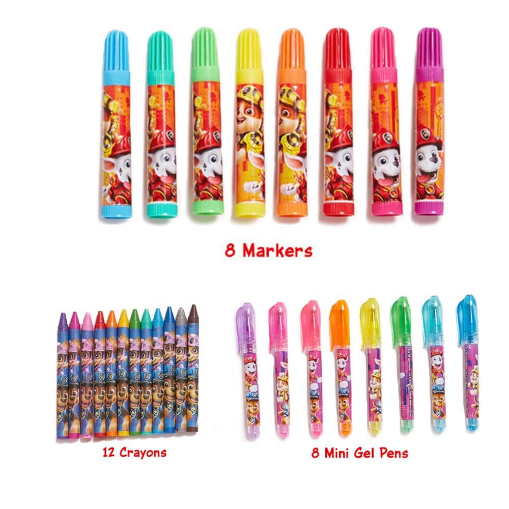 Innovative Designs Nickelodeon Paw Patrol The Movie Deluxe Activity Set with Carrying Tin, Coloring Sheets, Tattoos, Stickers, & Art Supplies