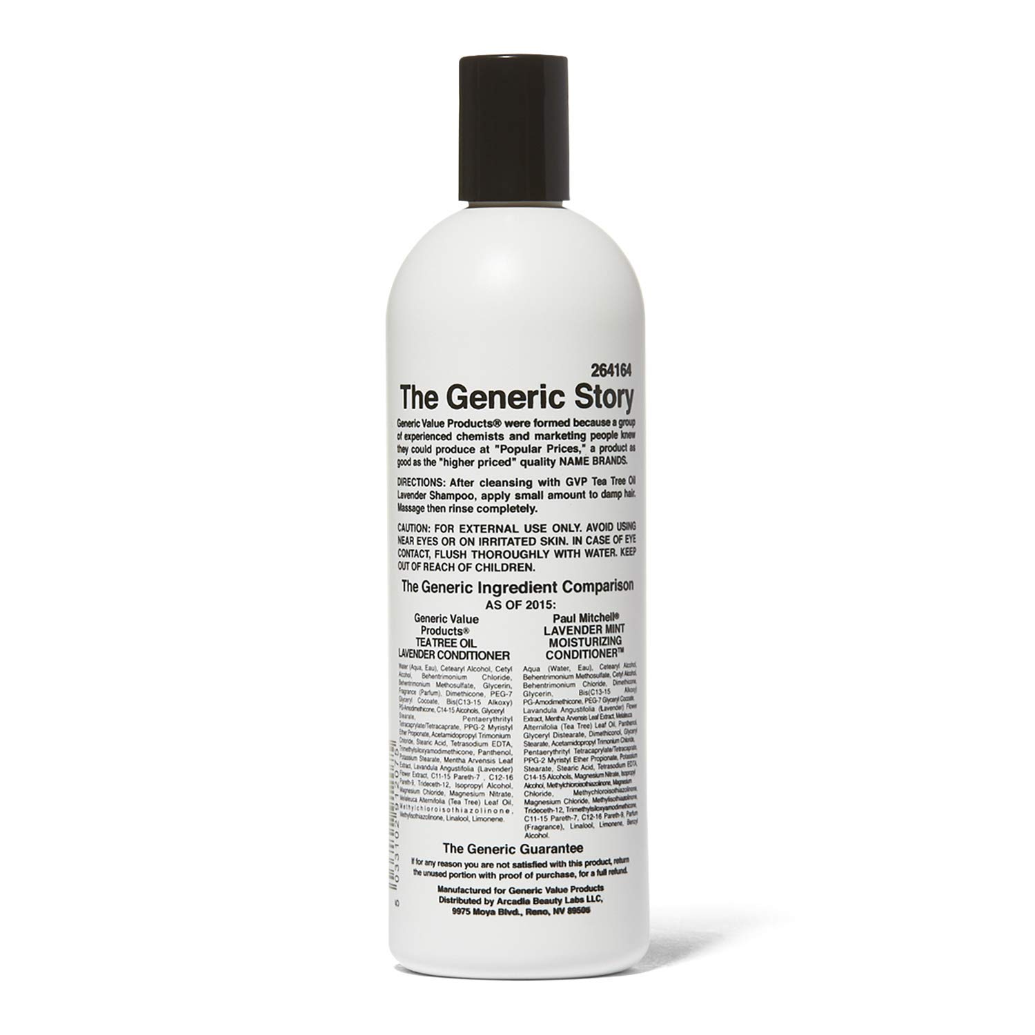 Generic Value Products Tea Tree Oil Lavender Mint Conditioner, Hydrates and Detangles, Invigorating Fragrance, Soothes Scalp, Gluten Free, 16 Oz