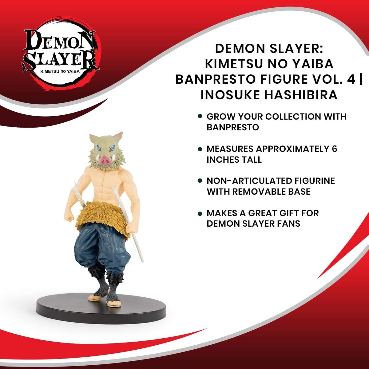 Banpresto Kimetsu no Yaiba vol.4 Inosuke Hashibira