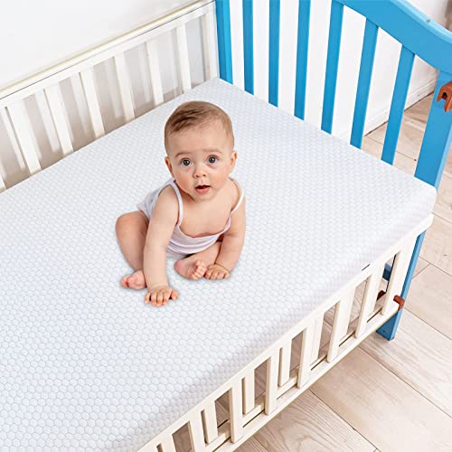 Hush Hutting Pack and Play Mattress, Portable Mattresses Topper, Memory Foam Mattress with Removable Cover, Quiet and Odorless Playard Mattress Fits Pack N Play, 38"x26"x3"
