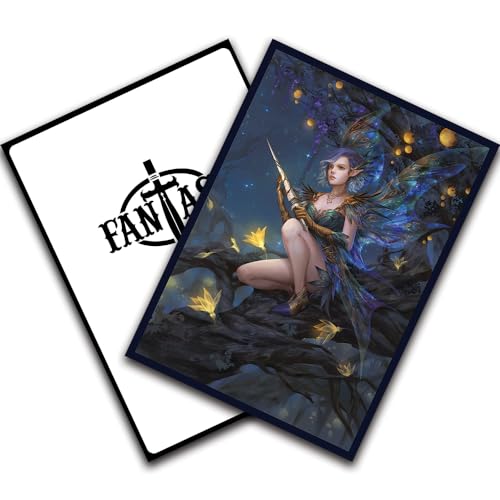 Fantasy North - Yuma Velric - Renegade Fairy - 100 Smooth Matte TCG Trading Card Sleeves - Fits Magic MTG Commander Pokemon and Other Card Games - Playing Card Sleeves