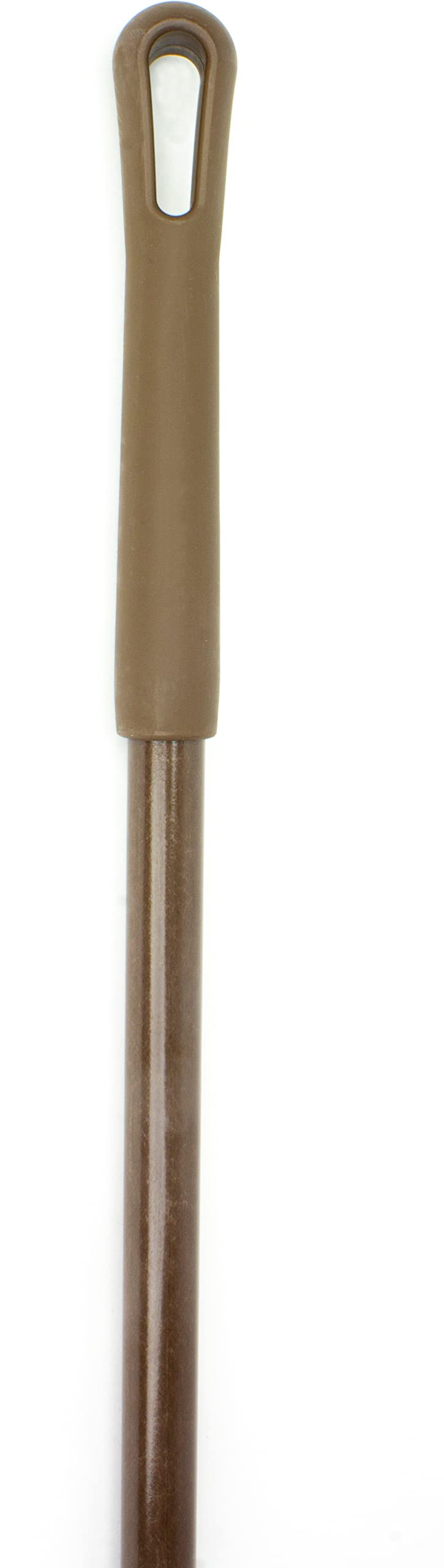 SPARTA 41083EC01 Plastic Color Coded Broom, Unflagged Bristles, Long Broom With Angled Head For Small Debris Cleaning, 56 Inches, Brown
