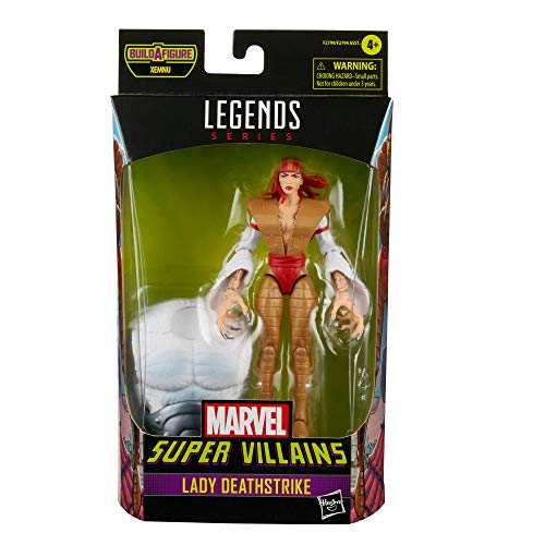 Marvel Legends Series 6-inch Collectible Lady Deathstrike Action Figure, Includes 1 Build-A-Figure Part(s), Premium Design