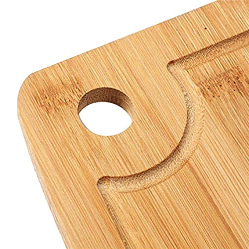NEIDE Chopping Block Wood Healthy and Environmentally Friendly Bamboo Cutting Board Hanging Hole 3 Sizes Accessories Tool-30X20CM (Size : 28X18CM)