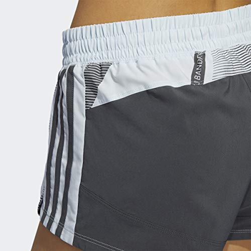 adidas Women's International Print Woven Short Sky Tint Large