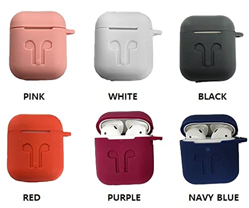 BT-S Airpods Case with Kpop Bangtan Boys Army Bomb Keychain, Protective Premium Silicone Cover Compatible with Apple Airpods (Black)
