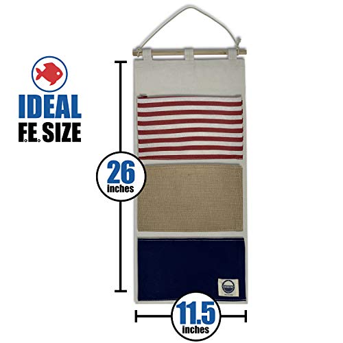 Fish Extender Disney Cruise Fitted - Hanging Pockets [3 Pocket] for Fish Exchange Extender Gifts on Disney Cruise Line Cabin Door