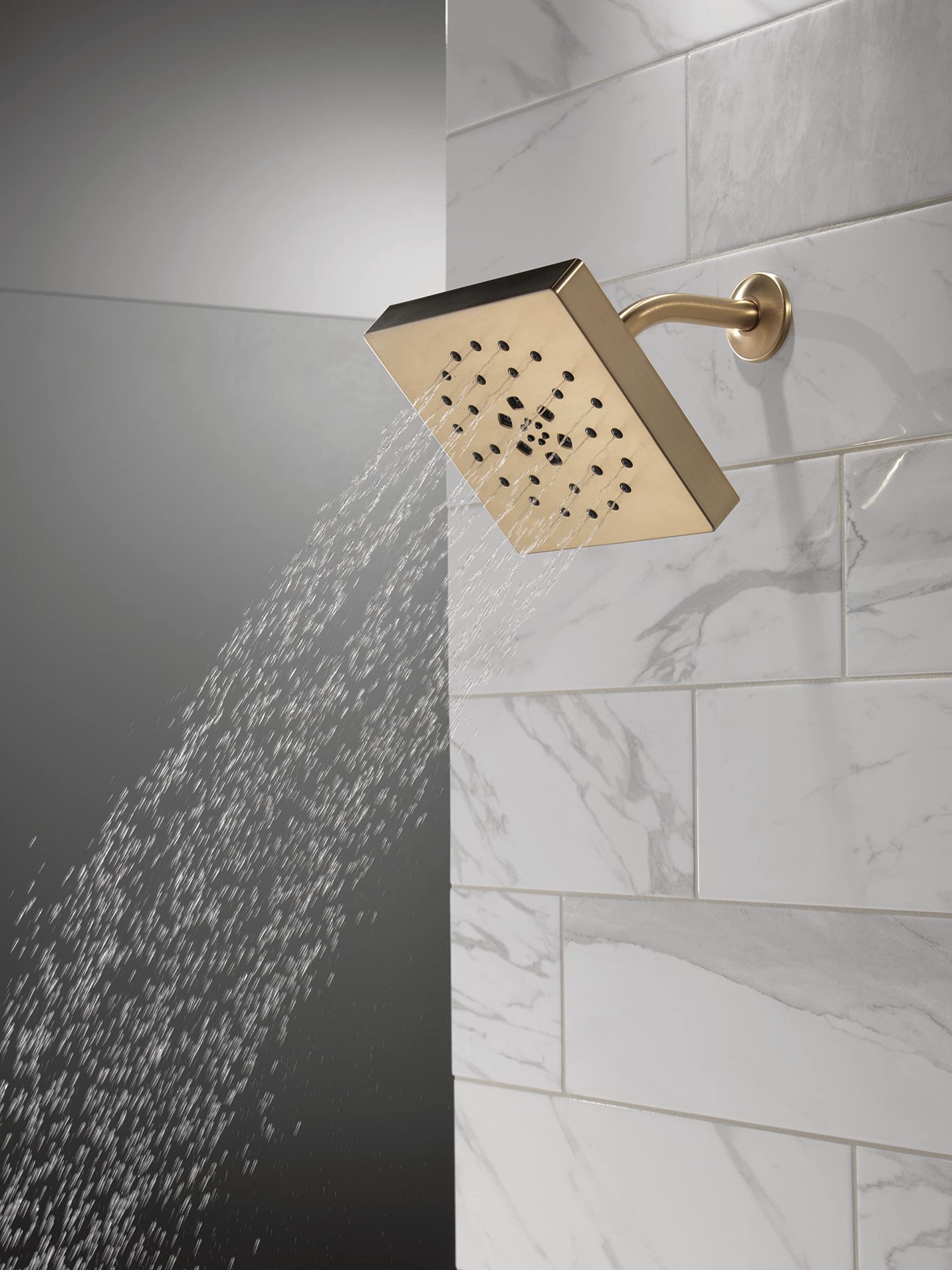 Delta -faucet 52484-CZ-PR Universal Showering Components Showerhead, Lumicoat Champagne Bronze