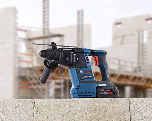 Bosch GBH18V-26K24A 18V Brushless SDS-plus® Bulldog™ 1 In. Rotary Hammer Kit with (2) CORE18V 8.0 Ah Performance Batteries