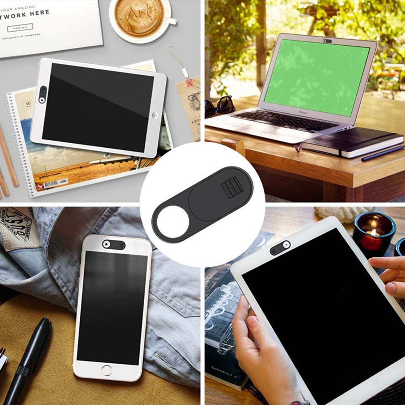 aoozleny Webcam Cover, Camera Cover Slide, 6 Pack Ultra Thin Laptop Camera Cover Slide
