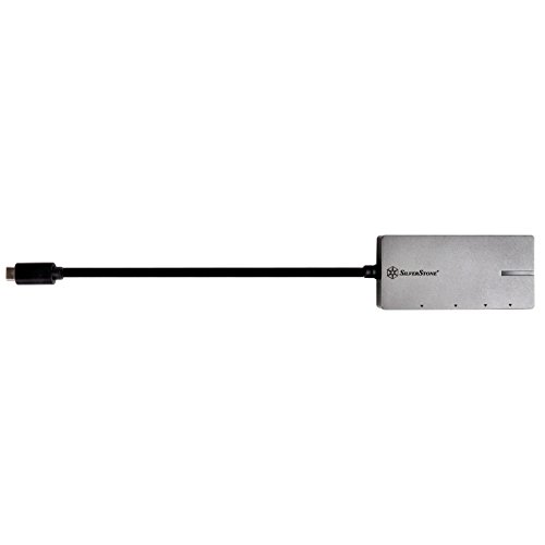 Silverstone SST-EP09C USB 3.1 Type-C Compatible, USB Hub, Charcoal Gray