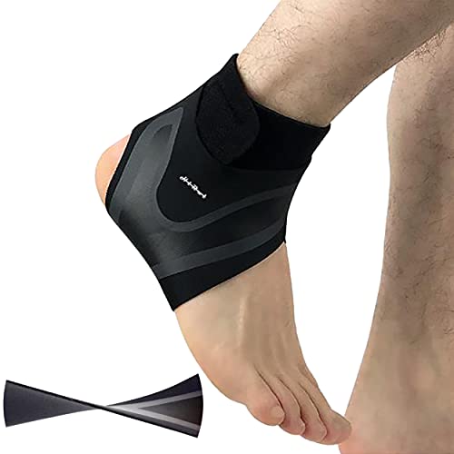 HiRui Ankle Brace Ankle Support Ankle Wrap for Running, Arthritis, Pain Relief, Sprains, Sports Injuries, Recovery, Ultra-Thin Breathable Neoprene Ankle Compression Brace (Right Foot/Medium)