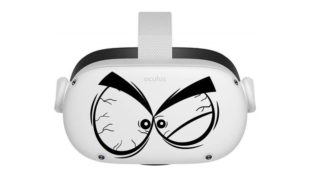 Angry Eyes - Oculus Quest 2 - Decals - Black