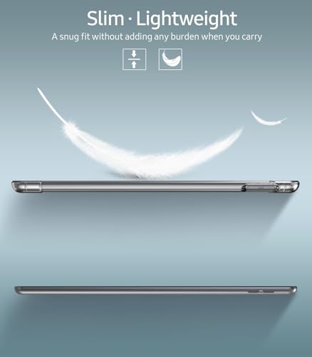 TiMOVO Case for New iPad 9th Generation 2021/8th Gen 2020/7th Gen 2019, Shockproof Impact Resistant Flexible Transparent Clear TPU Protective Shell Fit iPad 10.2-inch - Clear