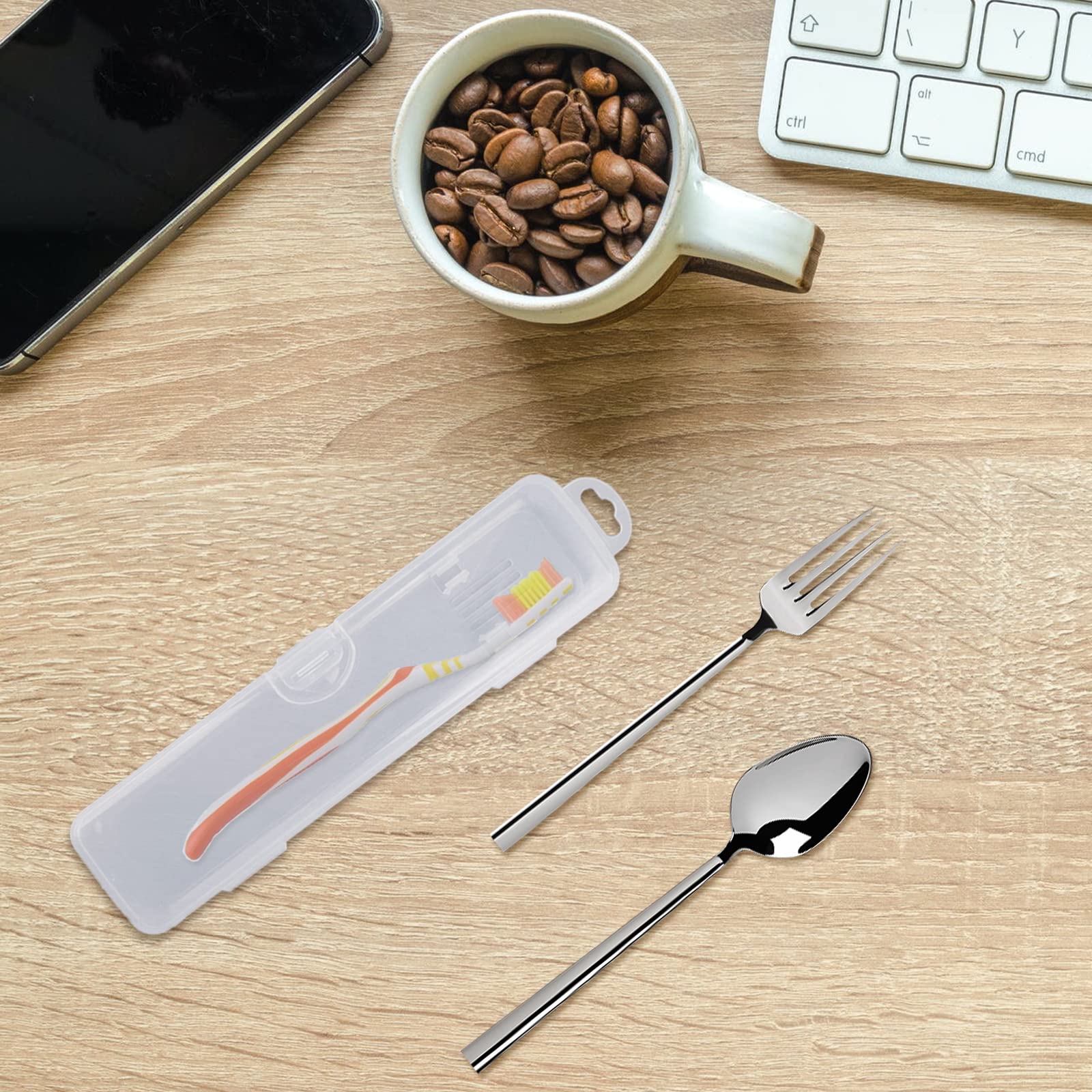 LINKIM BOLLY 5Pcs Portable Travel Toothbrush Case Double Card Slots Transparent Hard Plastic Toothbrush Box Dust-Proof Toothbrush Toothpaste Box Holder Toothbrush Protector for Camping, Travel