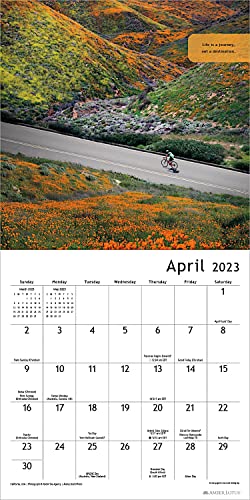 Bicycle Bliss 2023 Wall Calendar: Bike Adventures and Inspiration | 12" x 24" Open | Amber Lotus Publishing
