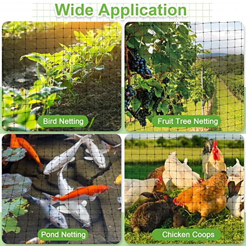 Bird Netting,7x100FT Garden Netting for Garden Protection, Durable Deer Fencing Net, Protecting Plants, Fruit Trees, Vegetables from Birds and Other Animals