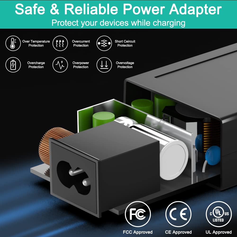 HKY Replacement JBL Xtreme 2 Charger 19V AC DC Adapter Compatible with JBL Xtreme,Xtreme 2,Extreme,Extreme 2,JBL Boombox Portable Wireless Bluetooth Speaker Power Supply JBL Speaker Charger Cord