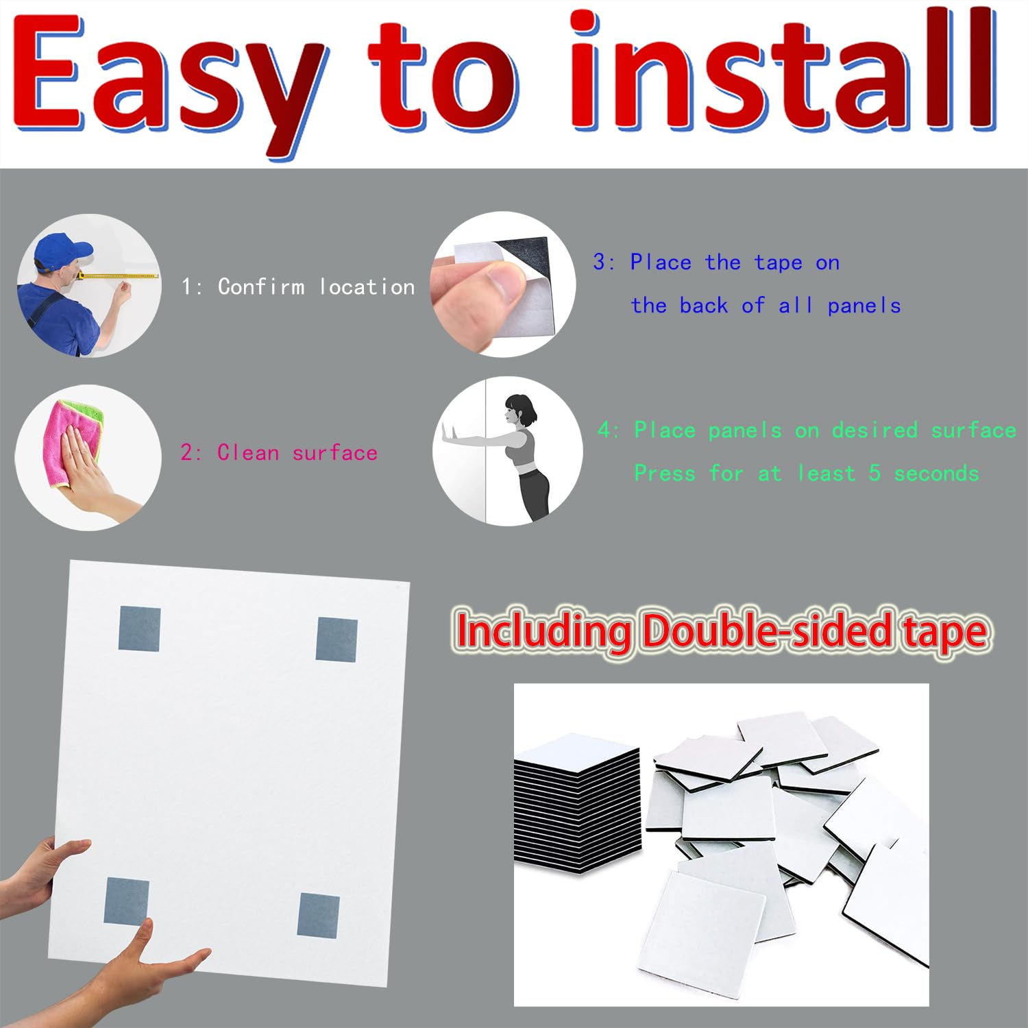 Acoustic Panels Studio Foam Sound Proof Panels Nosie Dampening Foam Studio Music Equipment Acoustical Foam 12 Pack