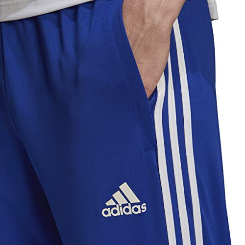adidas Men's Aeroready Sereno Slim Tapered-Cut 3-stripes Pants, Team Royal Blue, Large