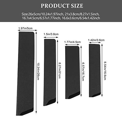 Alipis 16 Pcs Kitchen Set Protector Flocking Liner Cutter Sheathes Chef Sheaths Ceramic Blade Carving Cover Plastic Guard Carry Sheath Built-in Wallet Abs